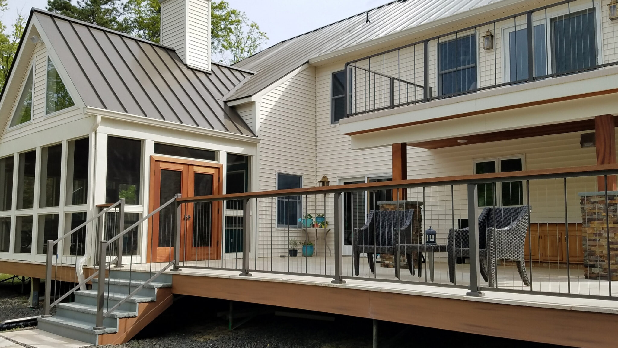 70 Cable Deck Railing Ideas: Elegance Meets Open View | Premium Decking ...